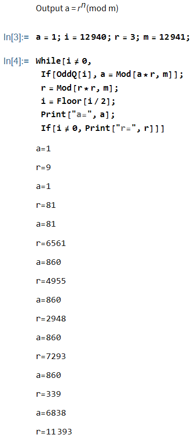 Solved Modular Exponentiation: I am trying to compute this | Chegg.com