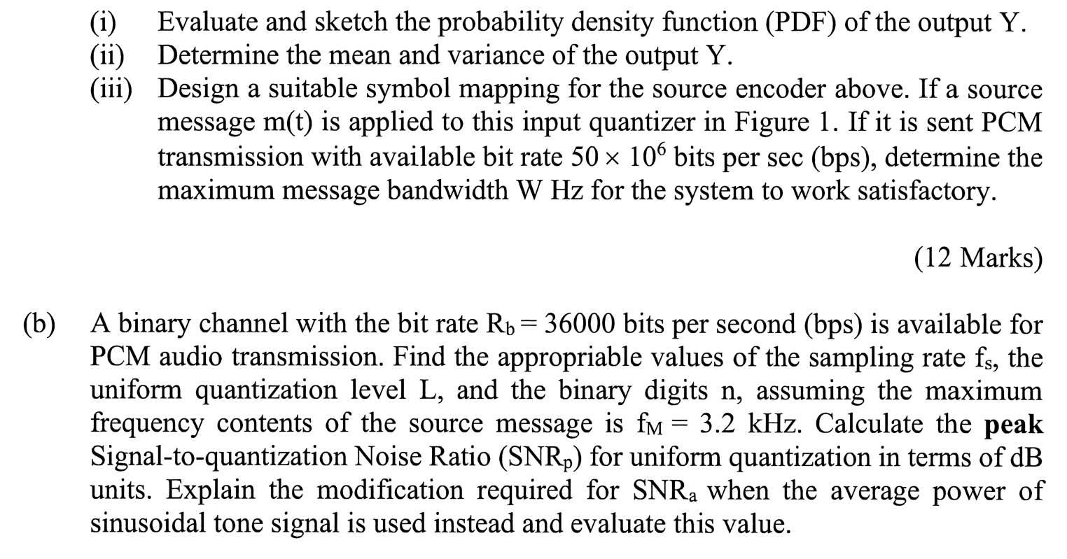 Solved (a) Consider a random variable X which is zero mean | Chegg.com