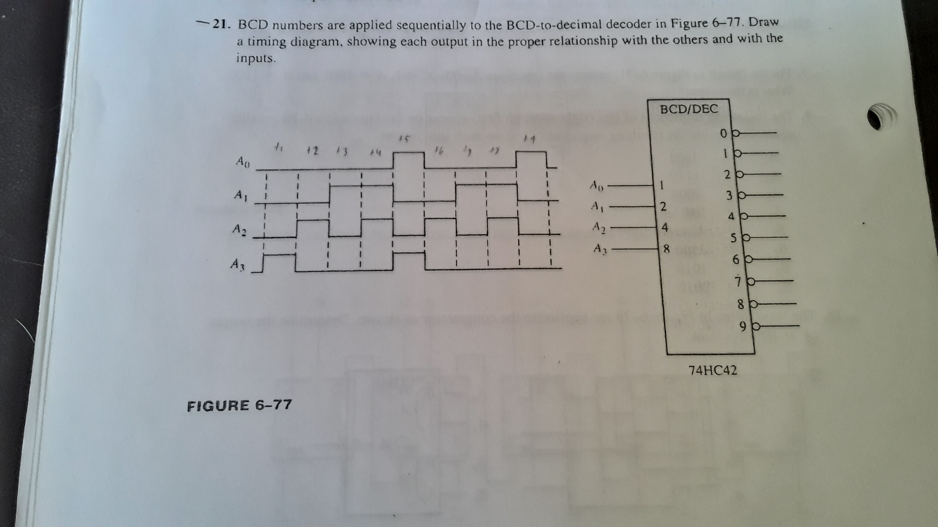 Solved 21 Bcd Numbers Are Applied Sequentially To The 