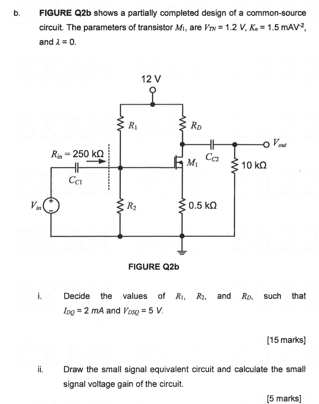 Solved b. ﻿FIGURE Q2b ﻿shows a partially completed design of | Chegg.com