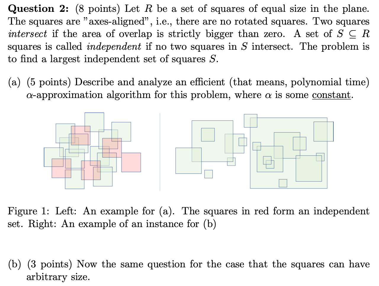 Question 2: (8 points) Let R be a set of squares of | Chegg.com