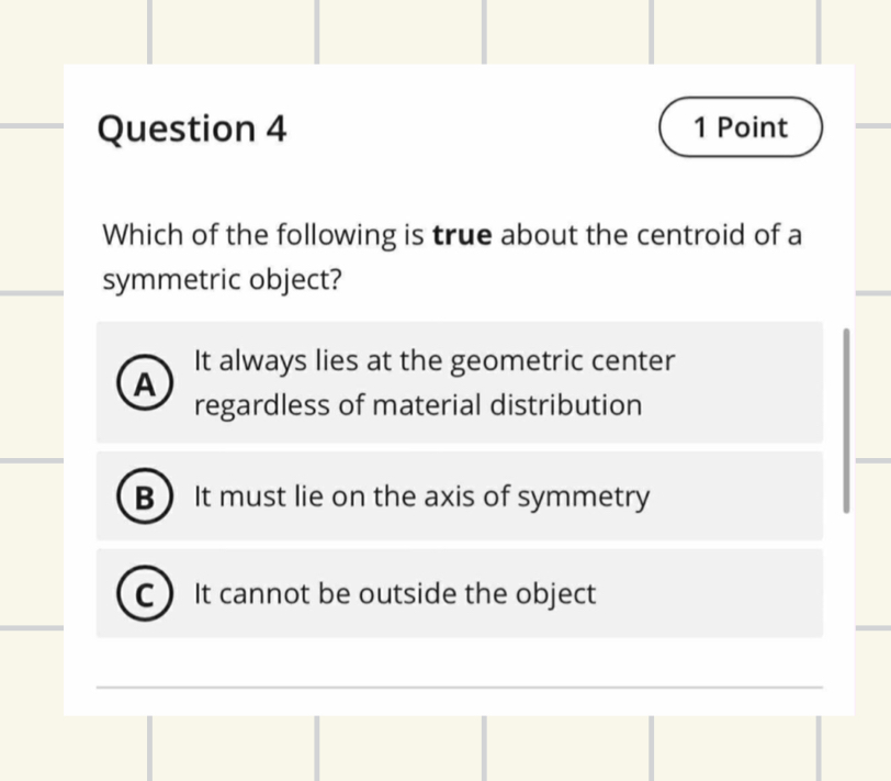 Solved Question 4Which of the following is true about the | Chegg.com