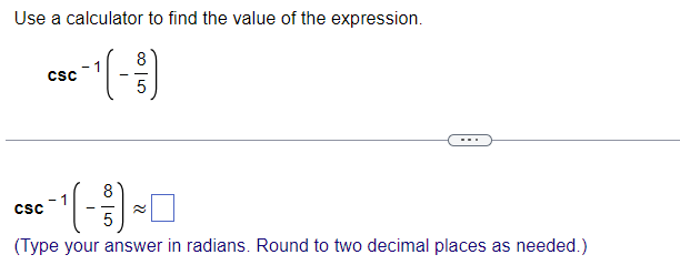 Use a calculator to find the value of the expression. | Chegg.com