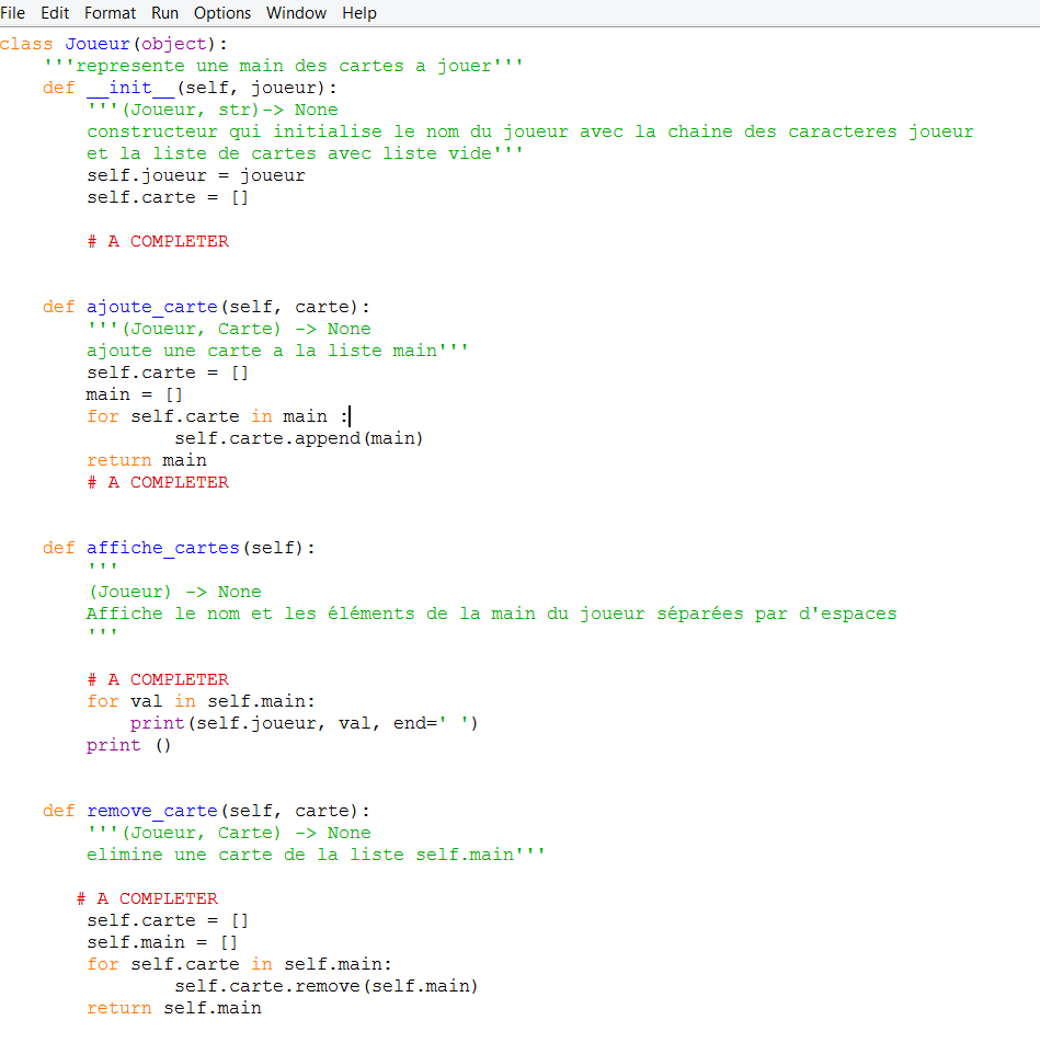 Solved I have a problem and it's in the Player class, I | Chegg.com
