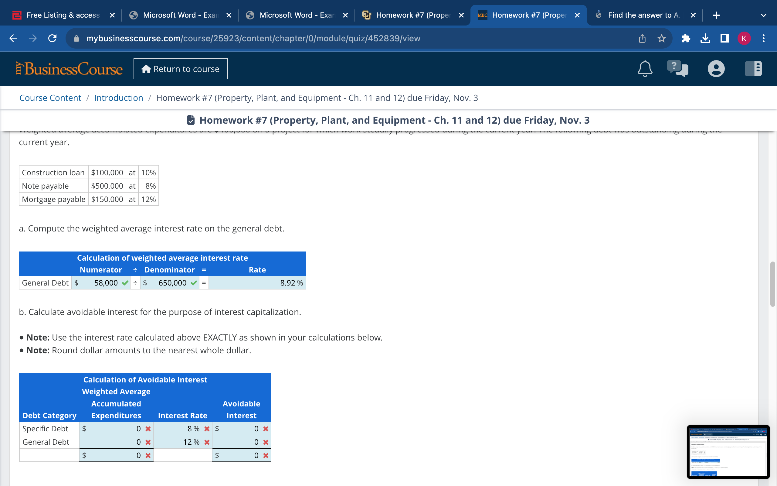 Weighted average accumulated expenditures are | Chegg.com