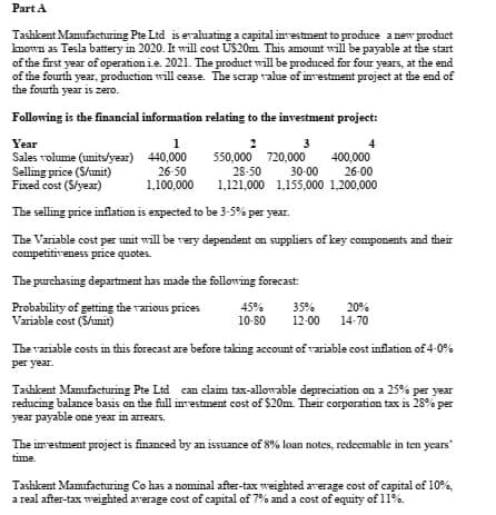 Solved Required: a) Calculate the expected net present value | Chegg.com
