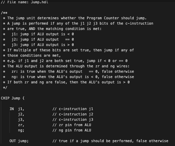 Solved The Jump Unit provides a method for us to tell the | Chegg.com