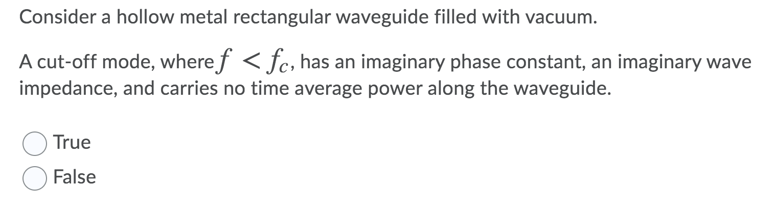 Solved Consider a hollow metal rectangular waveguide filled | Chegg.com