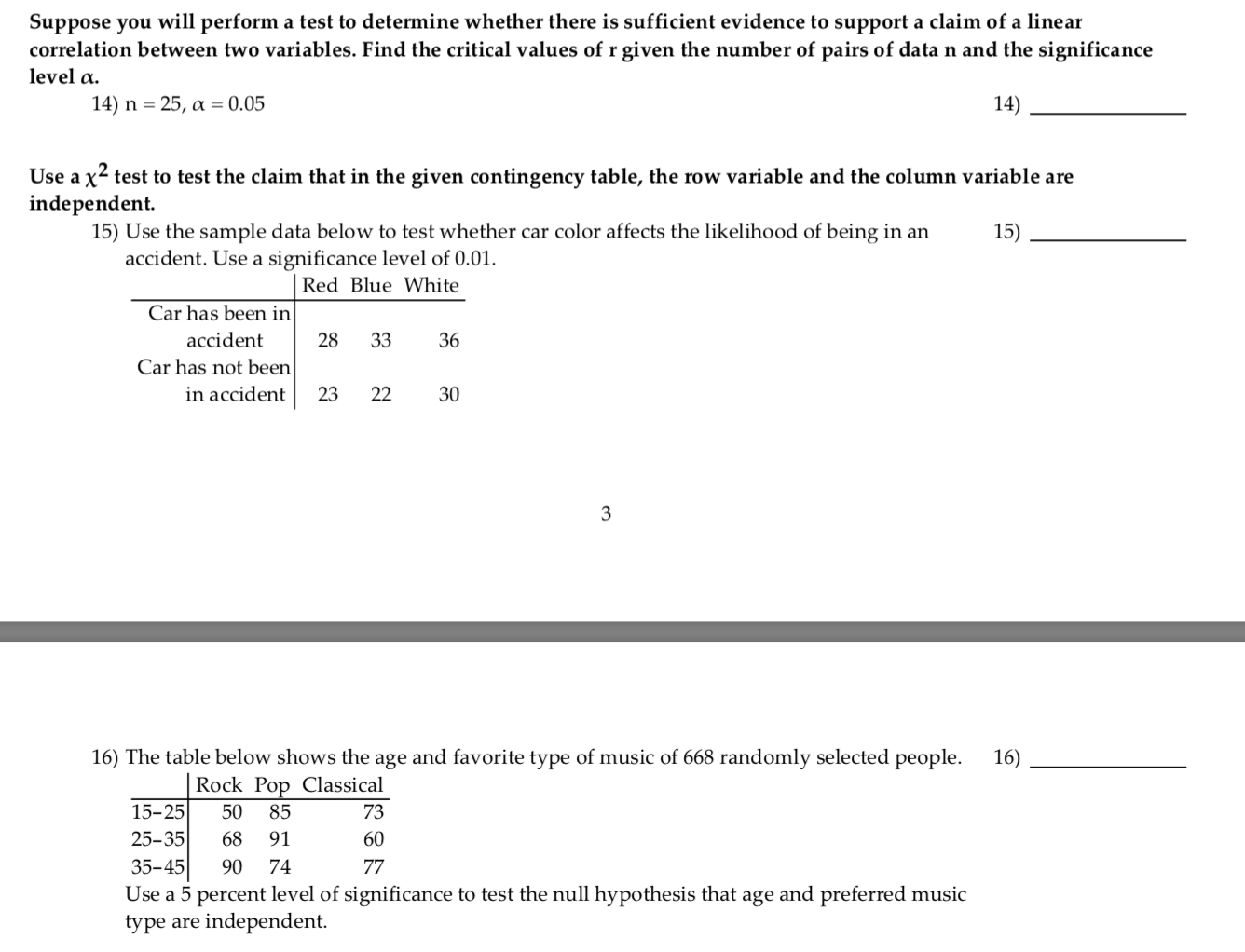 Solved Suppose you will perform a test to determine whether | Chegg.com