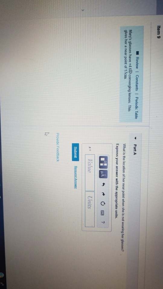 Solved Item 9 Review 1 Constants l Periodic Table Part A | Chegg.com