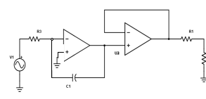 Solved There is a sinuoidal input signal in the Op-Amp | Chegg.com