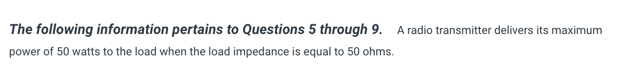 Coaxial Cable has characteristic impedance of 50 ohms | Chegg.com
