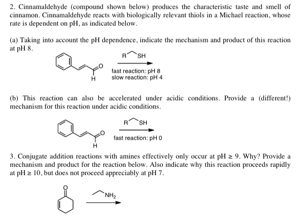 Solved 2. Cinnamaldehyde (compound shown below) produces the | Chegg.com