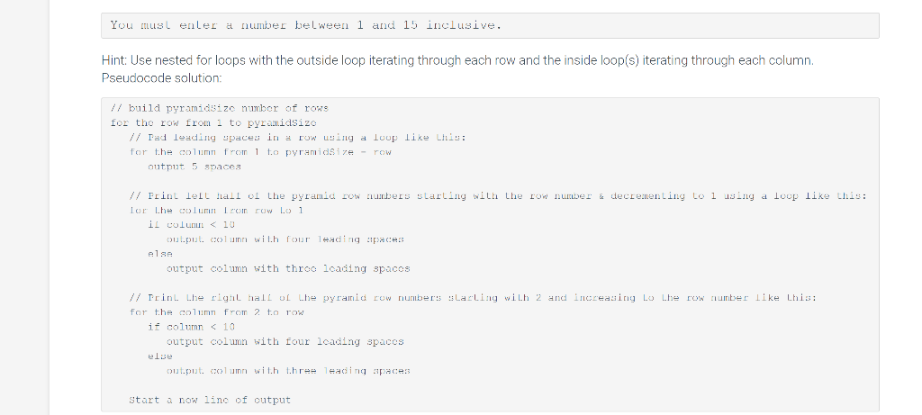 Solved import java.util.Scanner; public class Pyramid { | Chegg.com