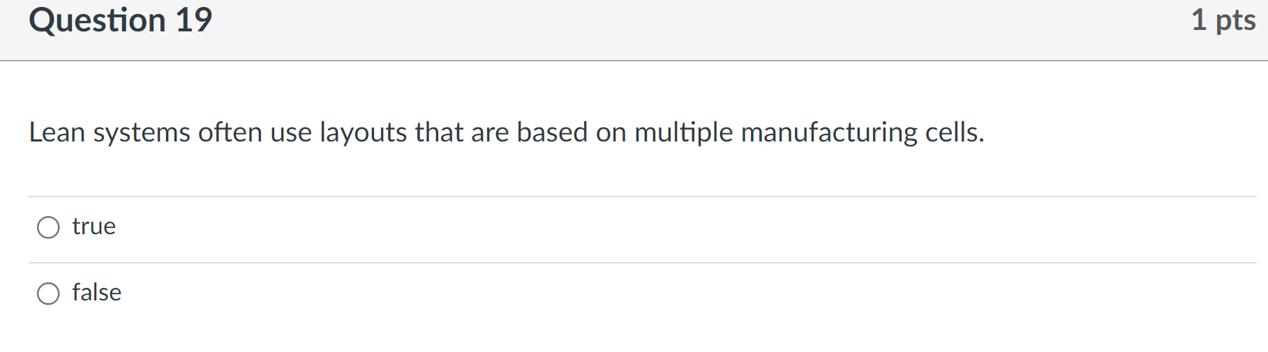 Solved Lean systems often use layouts that are based on | Chegg.com
