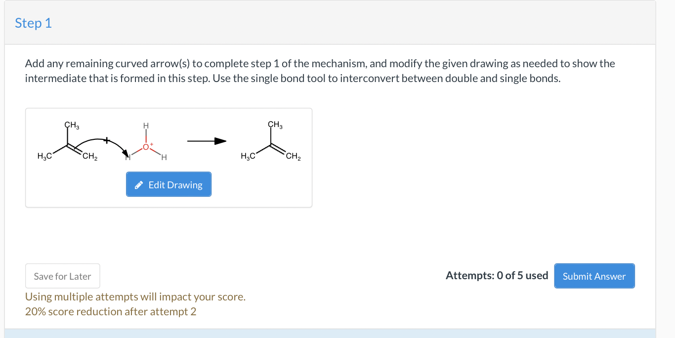 Solved Step 1 Add any remaining curved arrow(s) to complete | Chegg.com
