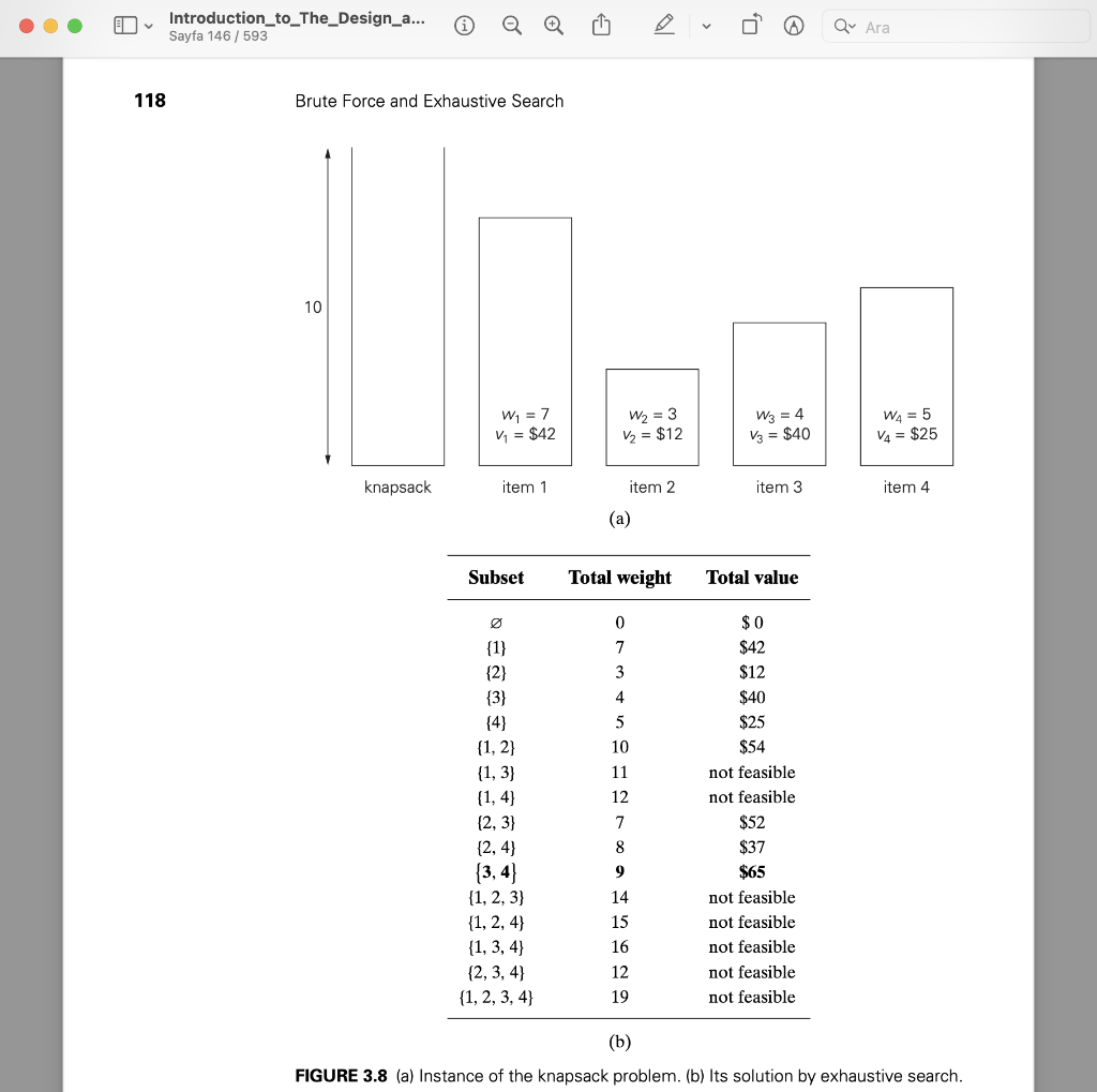 Solved Brute Force and Exhaustive Search (b) FIGURE 3.8 (a) | Chegg.com
