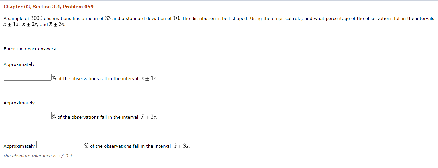 Solved Chapter 03, Section 3.4, Problem 059 A sample of 3000 | Chegg.com