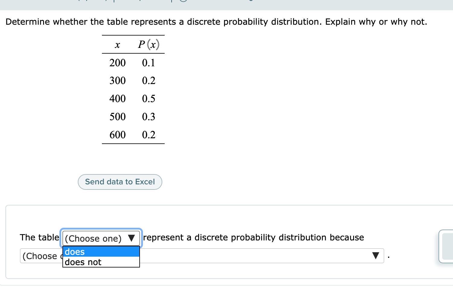 Solved Determine whether the table represents a discrete | Chegg.com