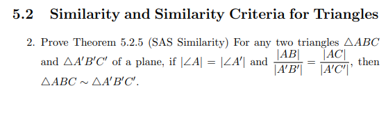 Solved 5.2 Similarity and Similarity Criteria for Triangles | Chegg.com
