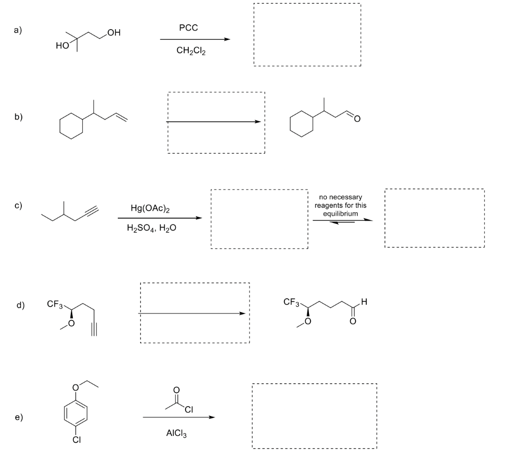 Solved Complete the following reactions by identifying the | Chegg.com