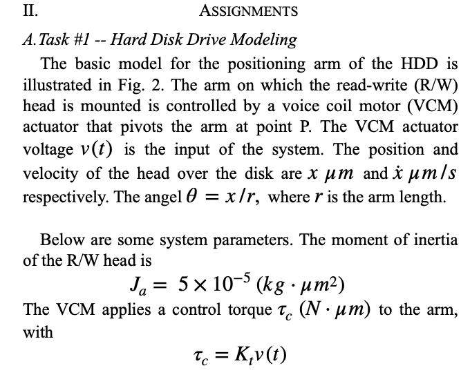 Solved A.Task \#1 -- Hard Disk Drive Modeling The basic | Chegg.com