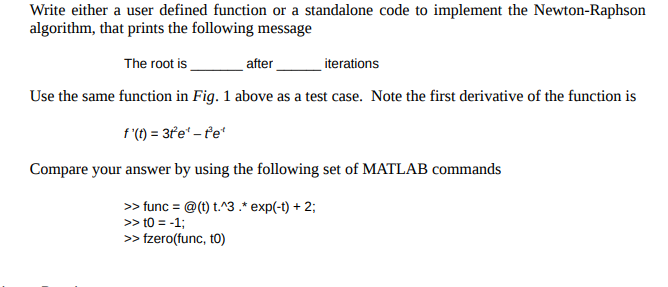 Solved Write either a user defined function or a standalone | Chegg.com