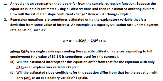 Solved An outlier is an observation that is very far from | Chegg.com