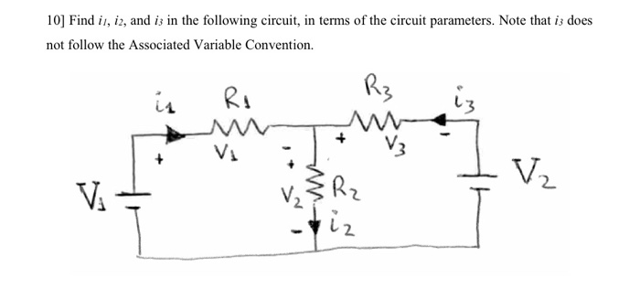 Solved Find i1, i2, and i3 in the following circuit, in | Chegg.com