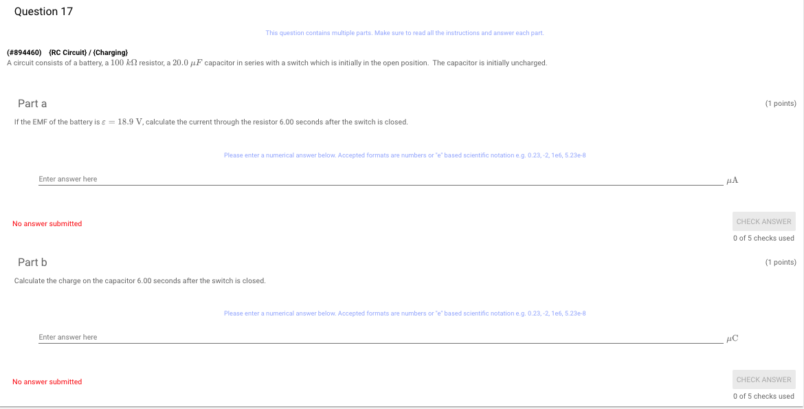 Solved Question 17 This Question Contains Multiple Parts 
