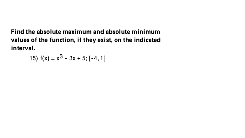 Solved Find the absolute maximum and absolute minimum values | Chegg.com