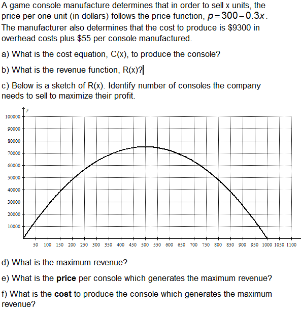 Solved A game console manufacture determines that in order | Chegg.com