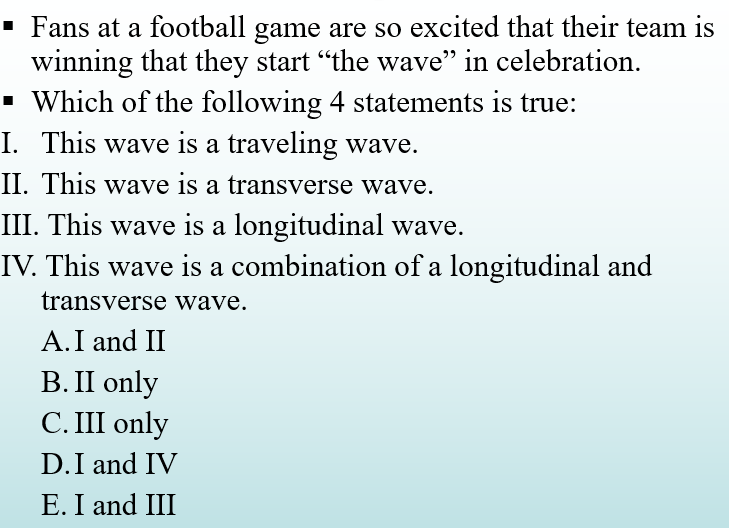 Solved - Fans at a football game are so excited that their | Chegg.com