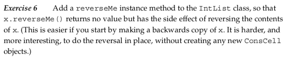 Solved public class ConsCell { private int head; | Chegg.com