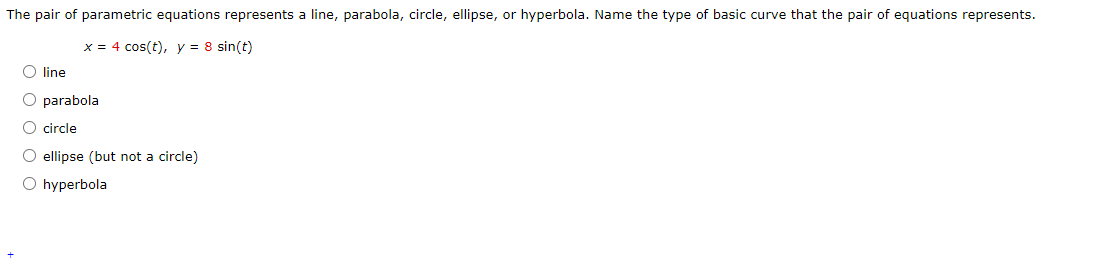 Solved The pair of parametric equations represents a line, | Chegg.com
