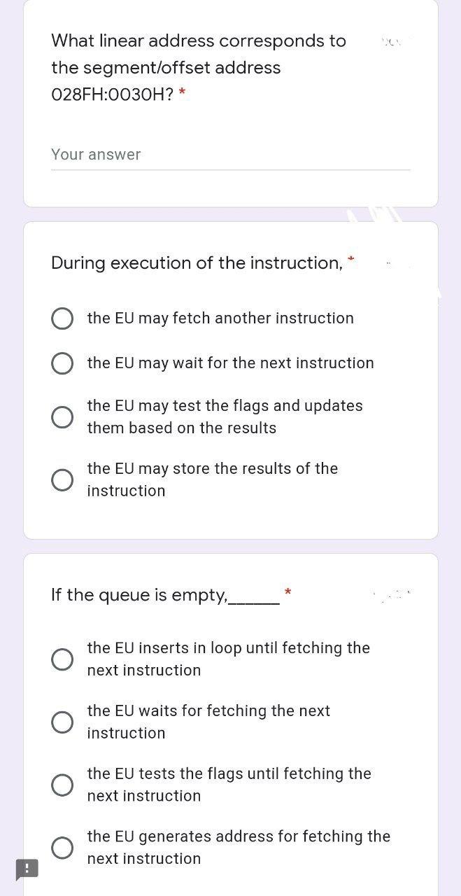 Solved What linear address corresponds to the segment/offset | Chegg.com