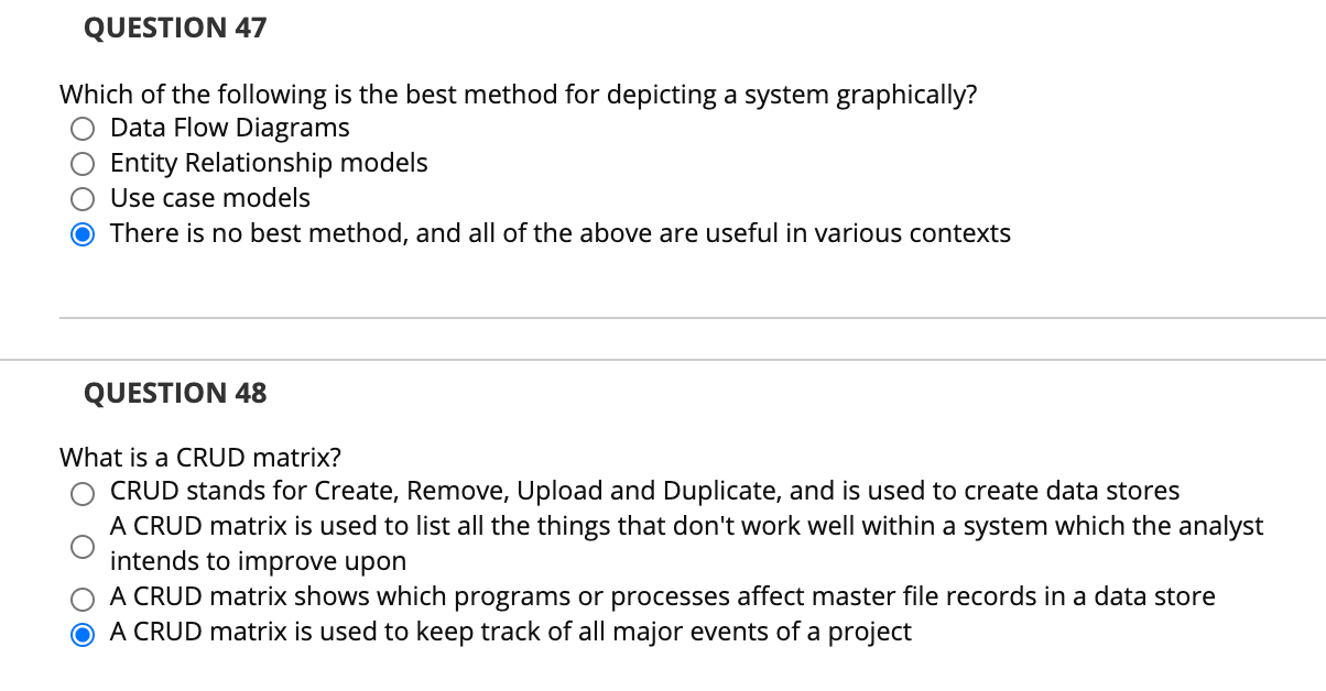 Solved QUESTION 49 Which of the following are techniques for | Chegg.com