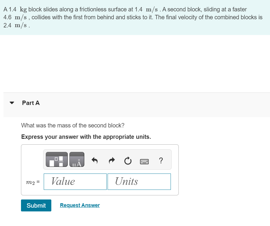Solved A 1.4 kg block slides along a frictionless surface at | Chegg.com