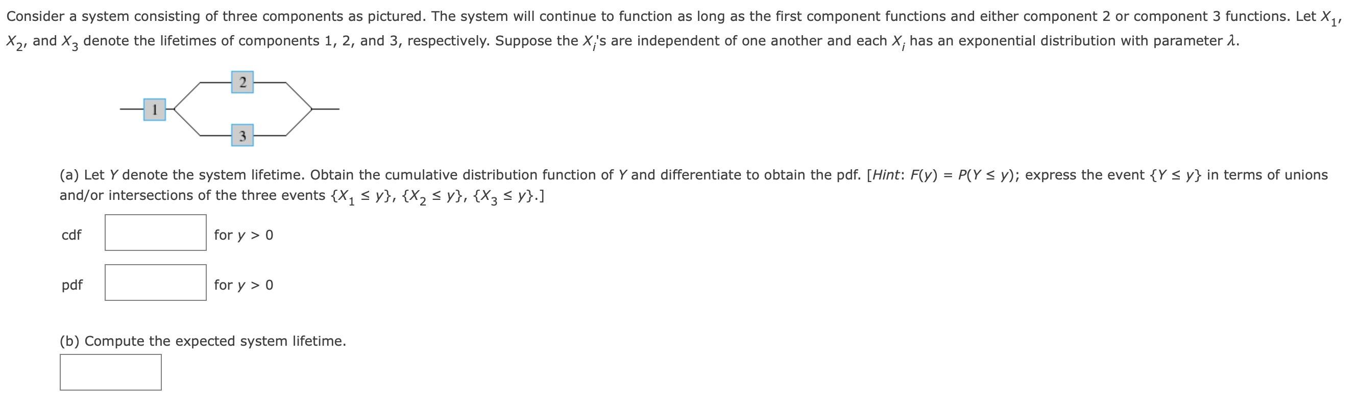 Solved and/or intersections of the three events | Chegg.com