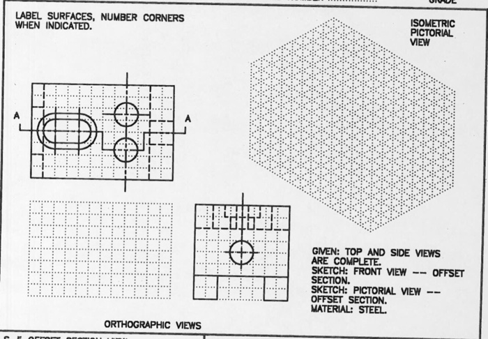 Solved LABEL SURFACES, NUMBER CORNERS WHEN INDICATED. | Chegg.com