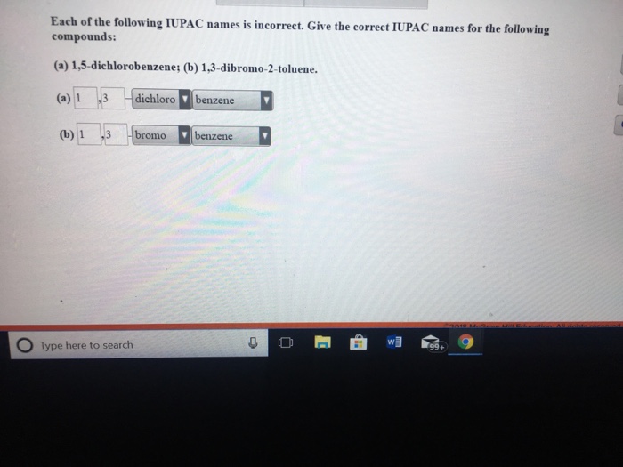 Solved Each of the following IUPAC names is incorrect. Give | Chegg.com