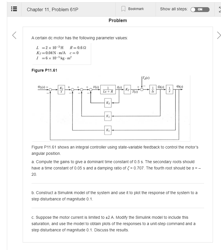 Solved III Chapter 11, Problem 61P Bookmark Show all steps: | Chegg.com