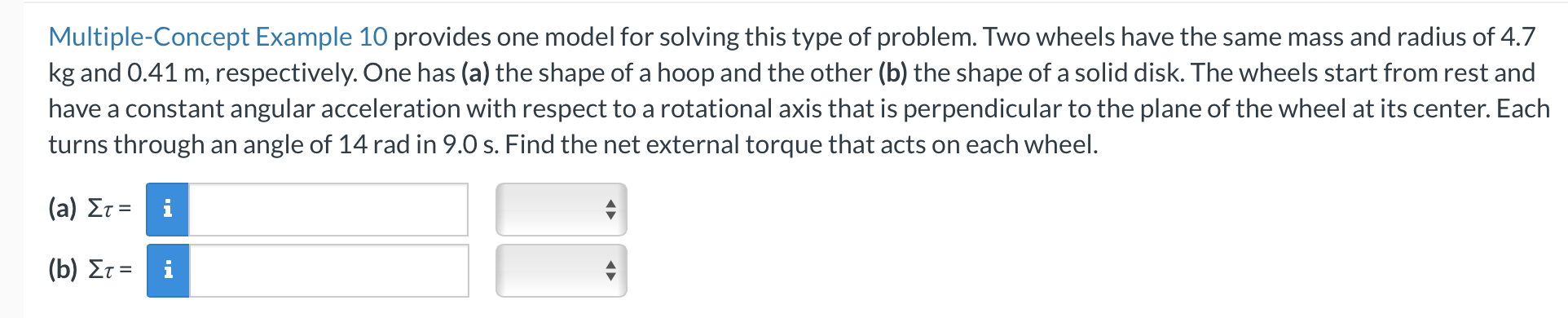 Solved Multiple-Concept Example 10 provides one model for | Chegg.com
