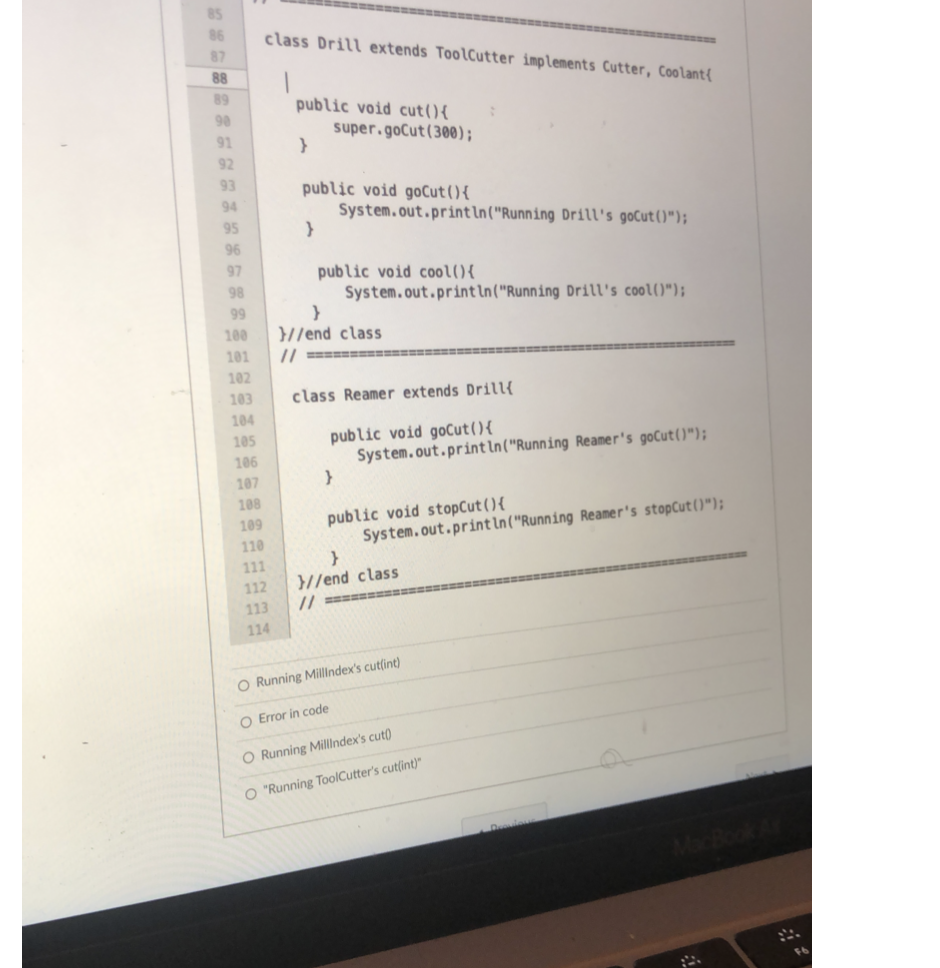 Solved What is the output when executing line 32: public | Chegg.com