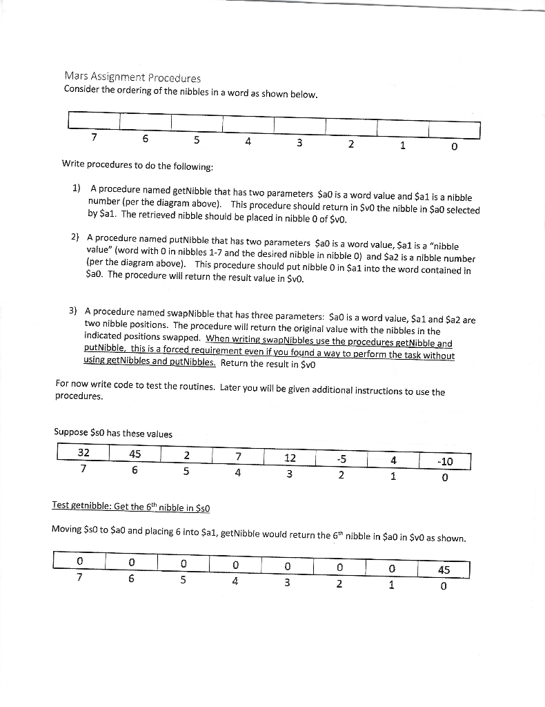 (Solved) : Mars Assignment Procedures Consider Ordering Nibbles Word ... (Solved) : Mars Assignment Procedures Consider Ordering Nibbles Word ...