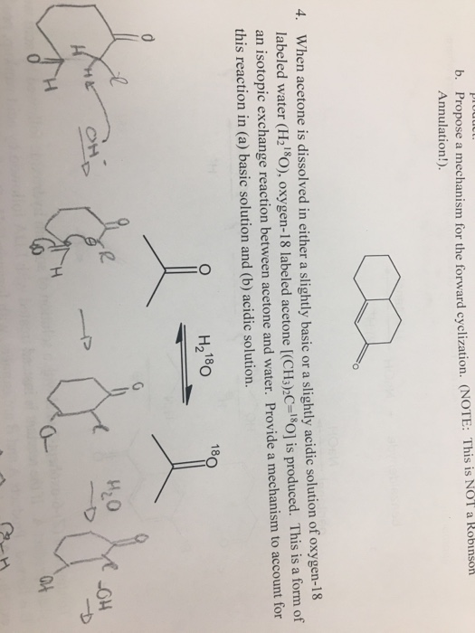 Solved b. Propose a mechanism for the forward cyclization. | Chegg.com