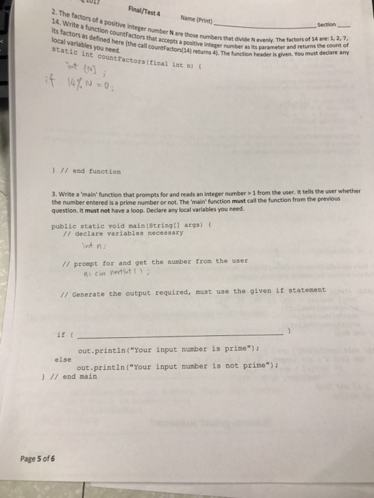Solved The factors of a positive integer number are those | Chegg.com