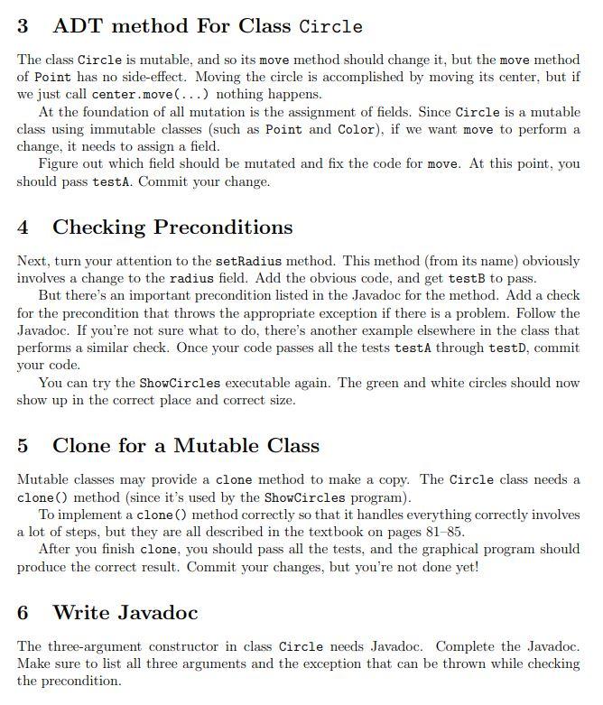 Solved In JAVA Implementing Simple ADTs This lab exercise | Chegg.com