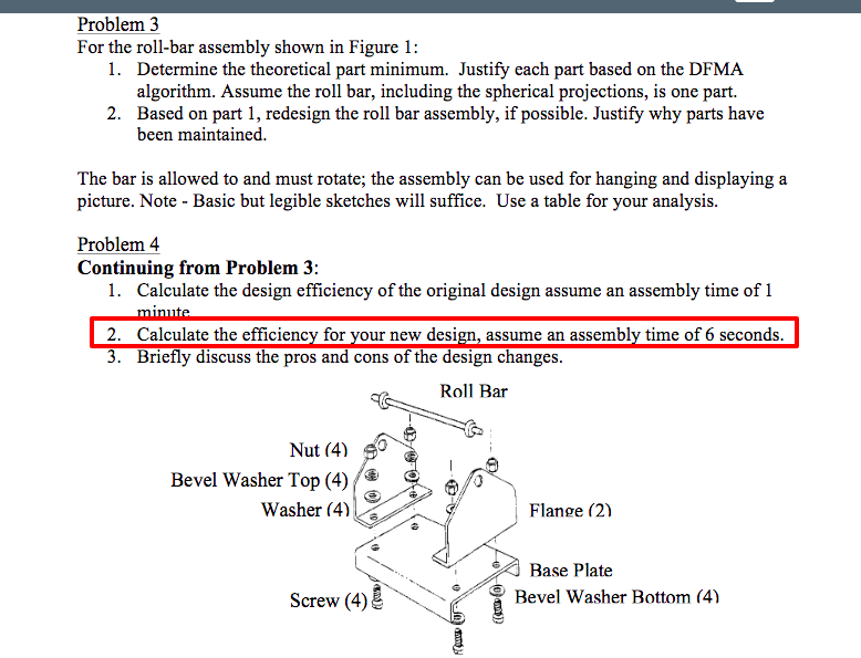 Problem:3 1. 2. For the roll-bar assembly shown in | Chegg.com