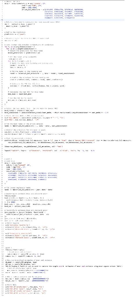 Please fix the errors in the following R code! To | Chegg.com